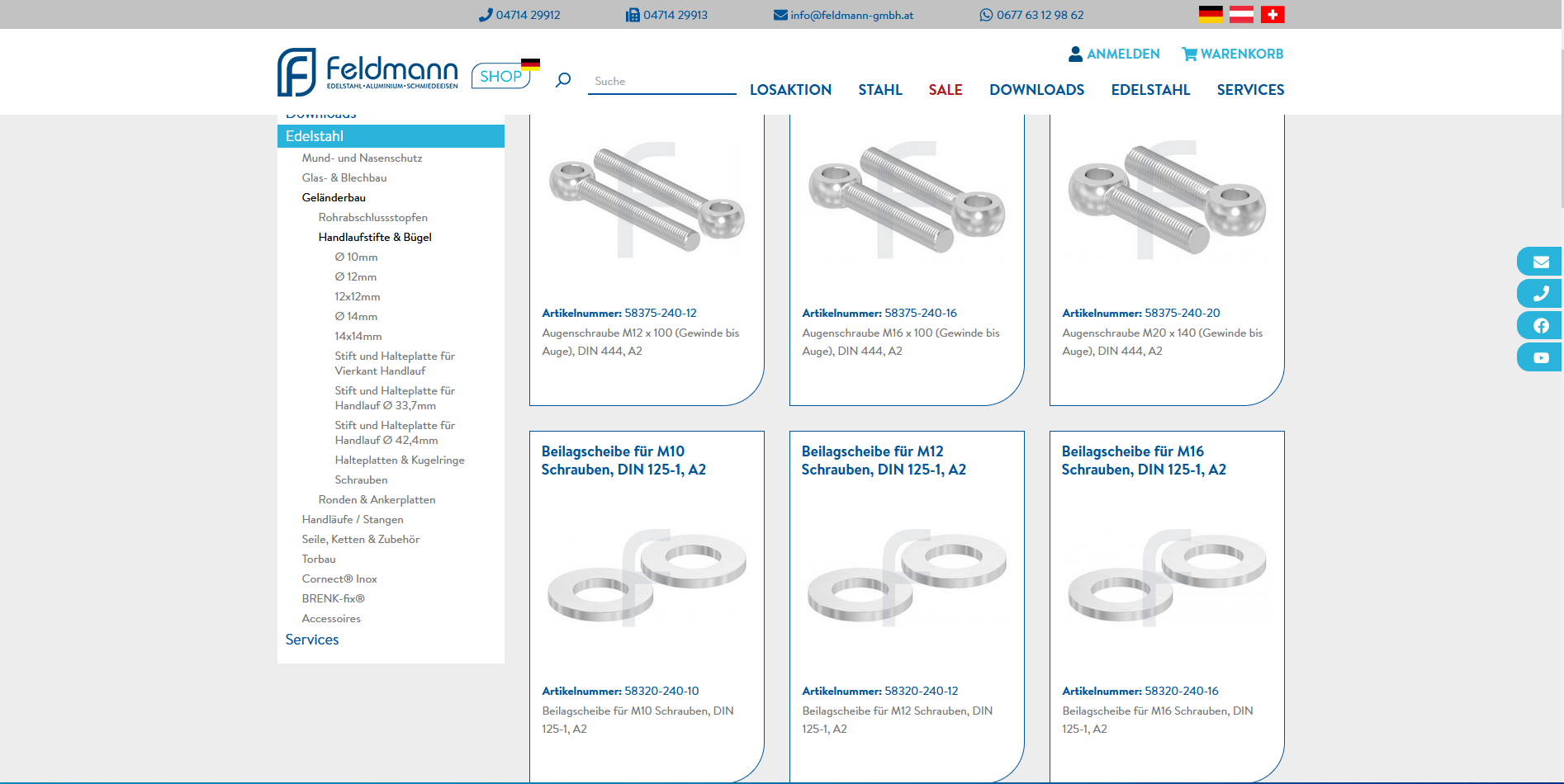 Der neue Feldmann Online-Shop – einfach übersichtlich - Feldmann